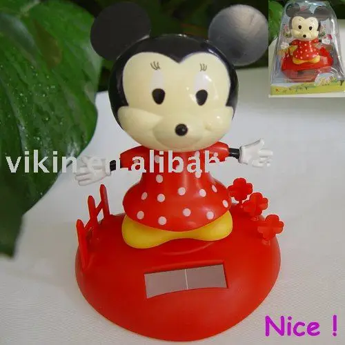 Mickey mouse solar energy toy/mickey mouse flip flap/solar dancing ...