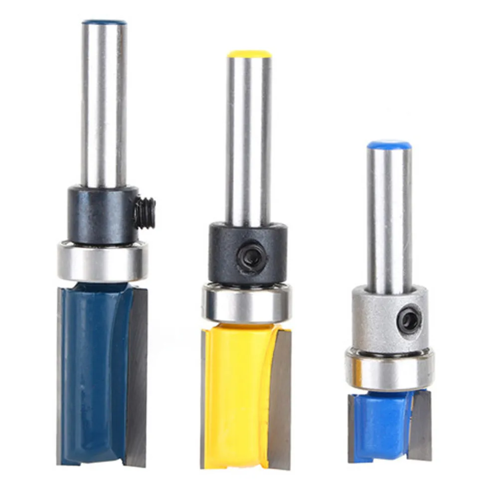 Woodworking Milling Cutter 1/4 Inch Shank Carbide Flush Trim Router Bit ...