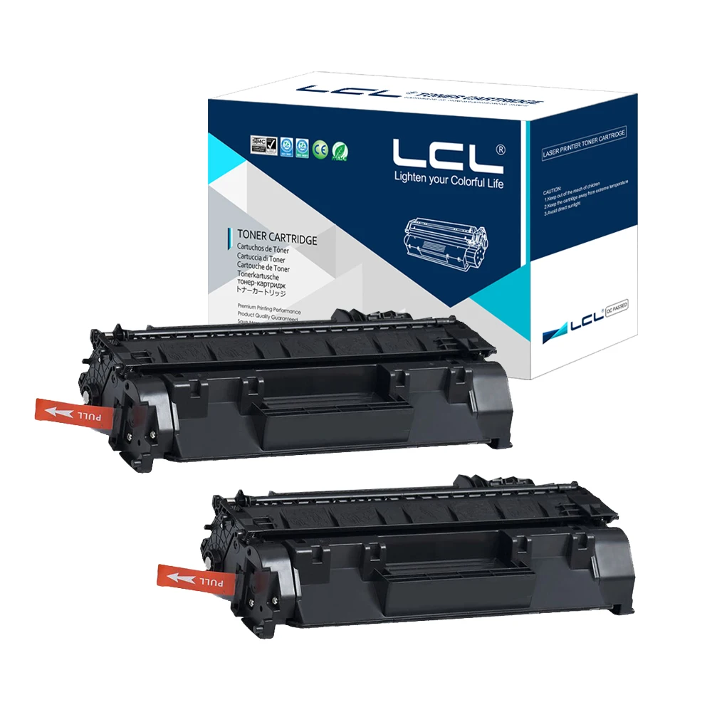 LCL 80A CF280A 80 CF280 280A CF 280 A (2 Pack)Black Toner Cartridge ...