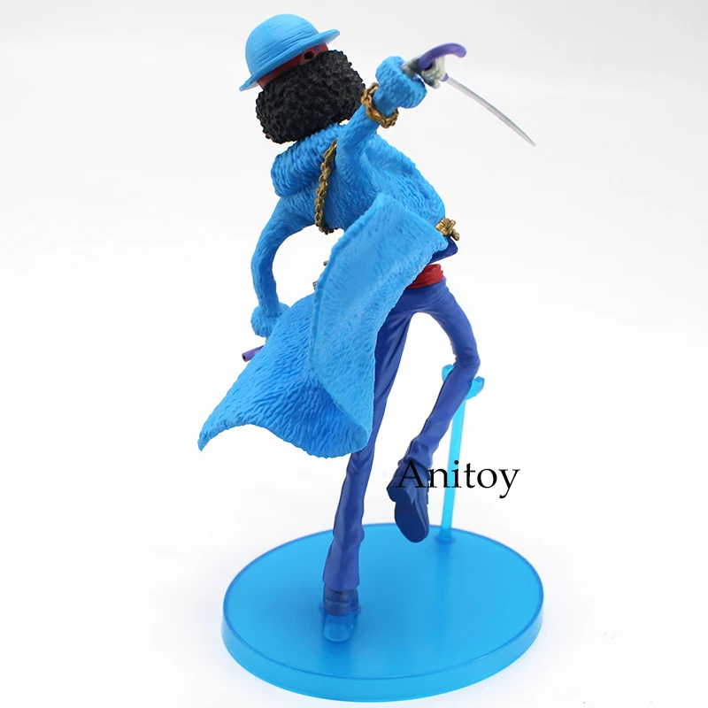 Brook Straw Hat 20th Anniversary Crew Blue Clothes Action Figure 17.5cm ...