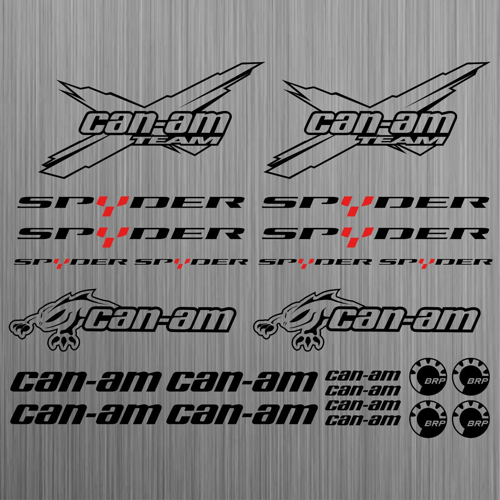 For Can am Canam Team BRP Spyder Sticker Decal Quad ATV 24 Pieces Car ...