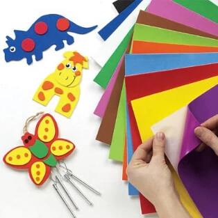 10 Buah/Banyak) chiyogami DIY Kerajinan EVA Busa Lembar Spons Kertas ...