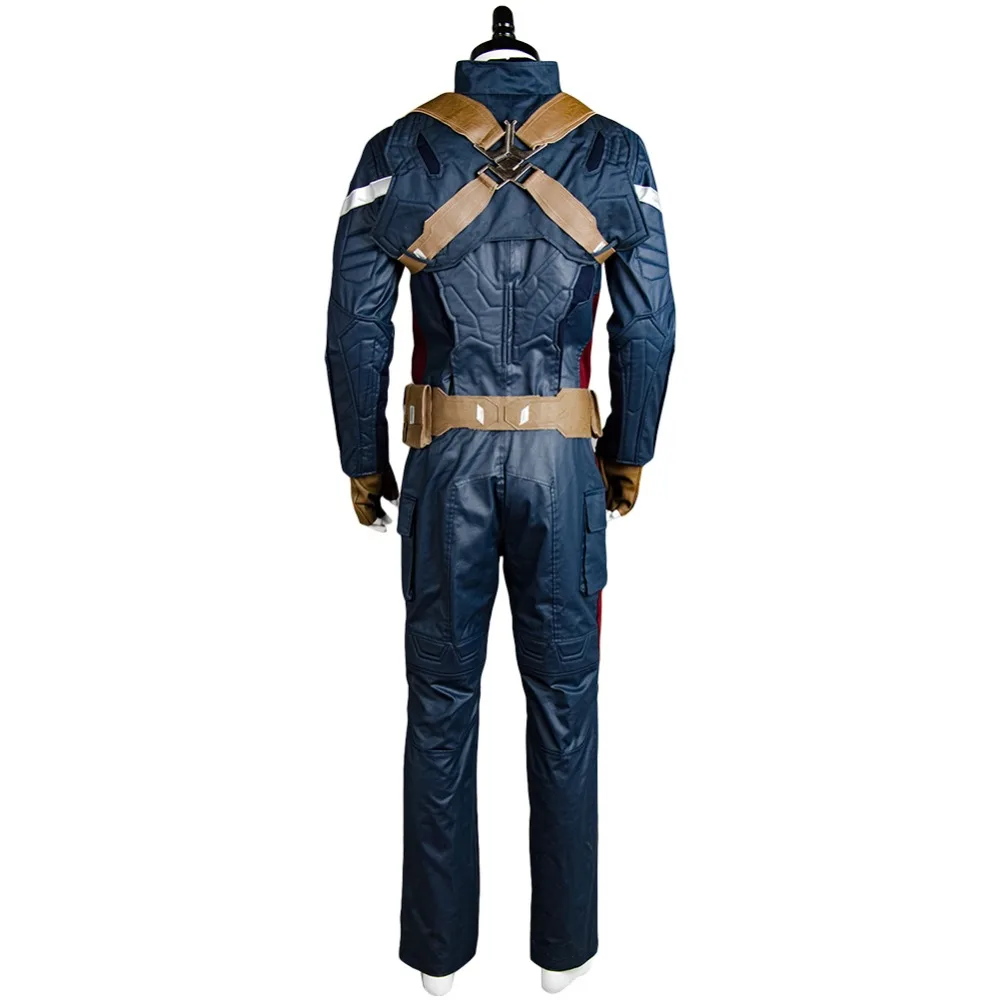Captain America Winter Soldier Steve Rogers Cosplay Costume For Men ...