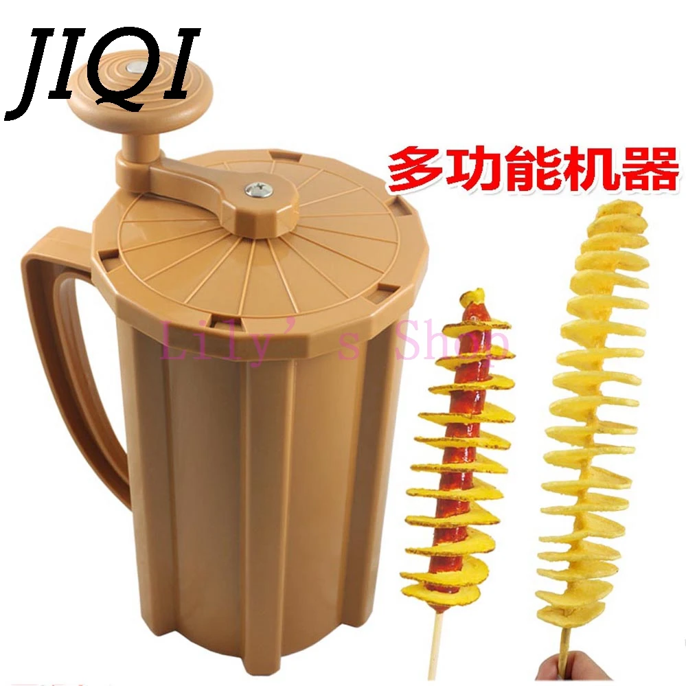 Commercial Manual Twisted Potato Slicer Spiral French Fries Cutter
