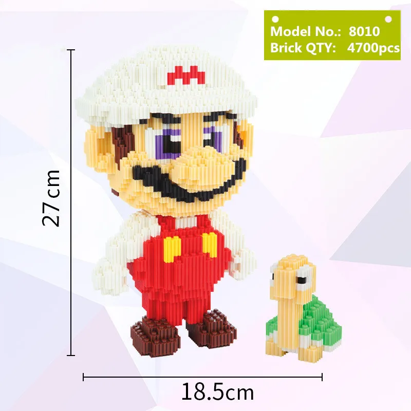 Mini Building Blocks Big Size Mario Bros DIY Assemblage 3D Bricks Block ...