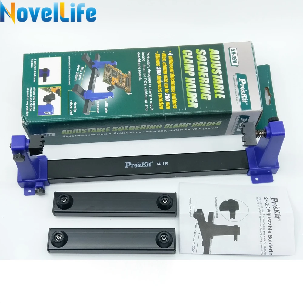 סטי כלי יד - SN-390 PCB Holder Printed Circuit Board Jig Fixture Soldering Assembly Stand Clamp ...