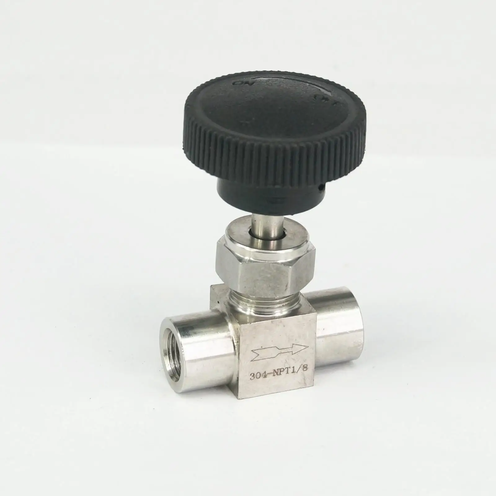 1/8" NPT Female Needle Valve 304 Stainless Steel Water Gas Oil Flow Control-in Pipe Fittings ...