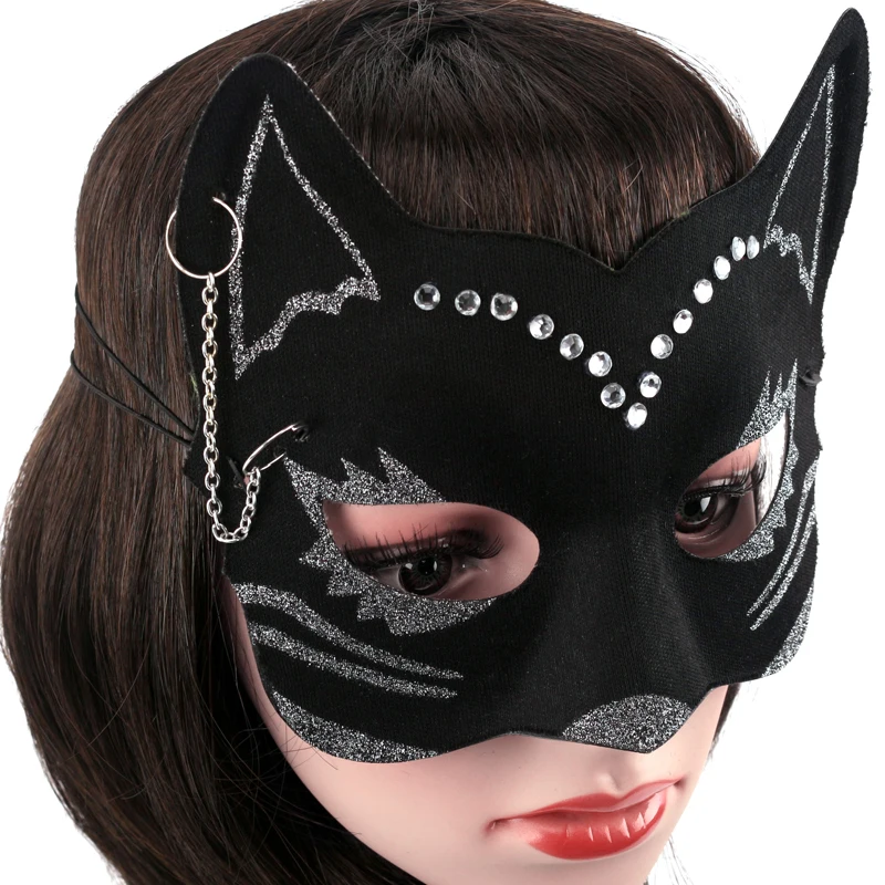 Cat Woman Halloween Masks Girls Party Masks Women Cat Animal Party ...