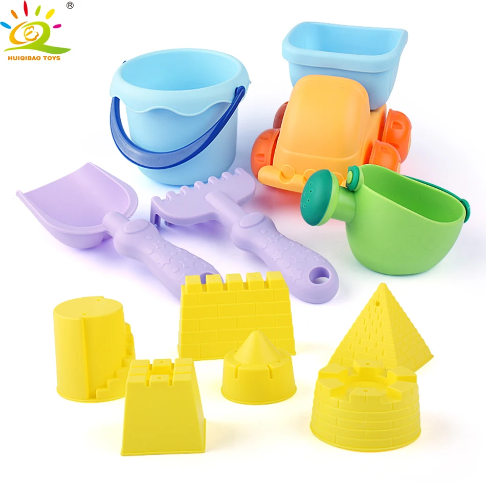 Beach Truck Sandbox Cart Bucket With Castle Sand Mold Tools Sets Play ...