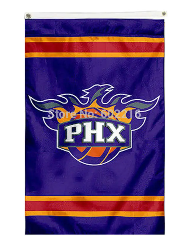 Basketball Phoenix Suns Outdoor Flag 3FTX 5FT Custom Team Banner Fan ...