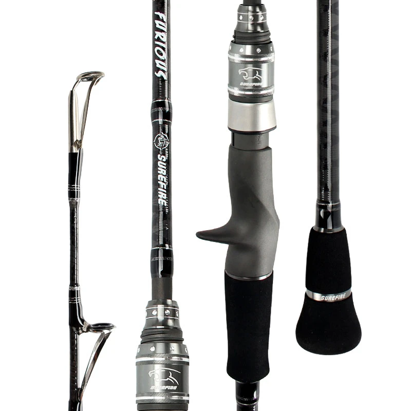 Japan Full Fuji Parts Slow Jigging Rod 1.98M 15kgs Pe 2 4 Lure 100 350g ...