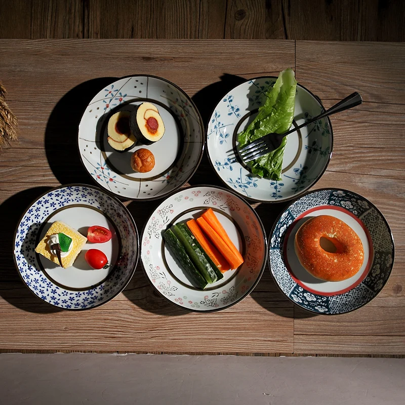 Korean style tableware and wind all day 7 inch deep dish rice dish soup ...