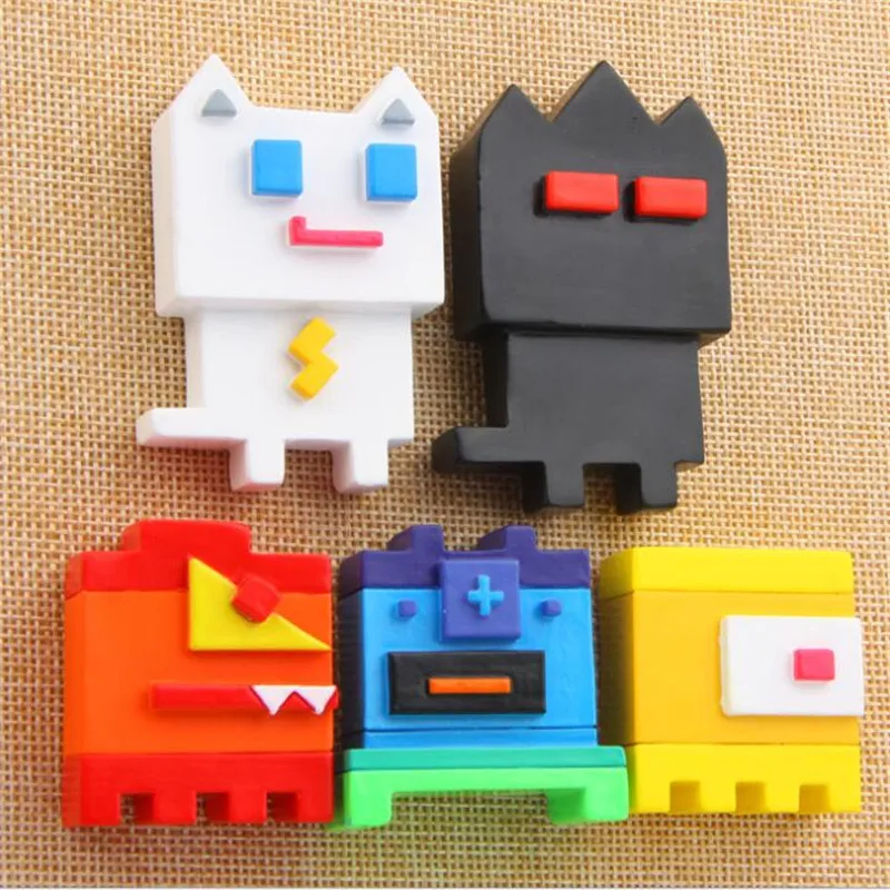 cartoon gift Pixels cat cosplay Mermaid Dolls action & figures toys ...