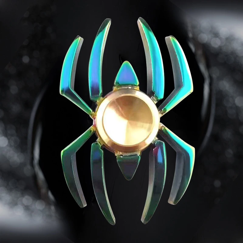 New Spider Fidget Spinner Toy Metal ADHD Finger Toys Stress Spinner For ...