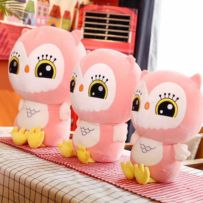 80cm Stuffed owl Cartoon Animal owl pplush toy Kids Toys For Girl Kids ...