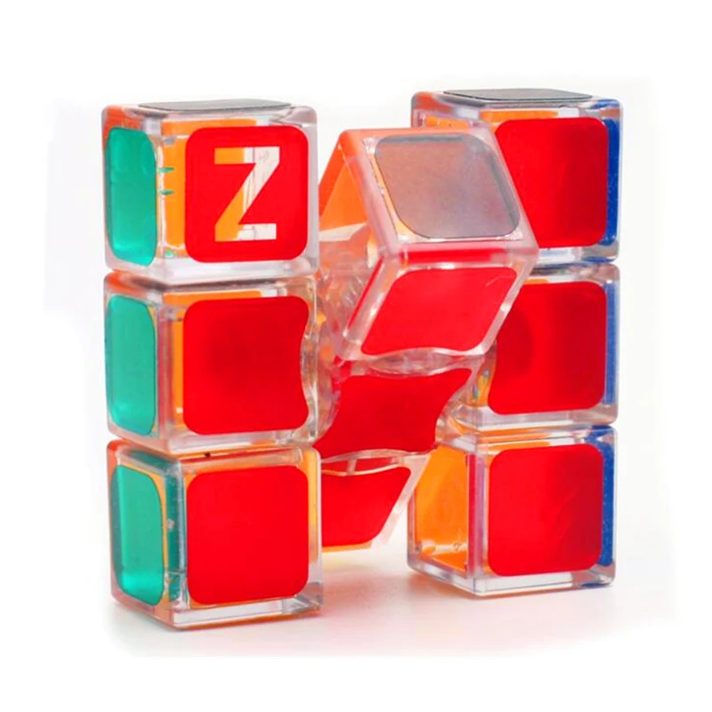 ZCUBE Brand New Zcube Transparent red 1x3x3 Speed Magic Cubes Puzzle ...