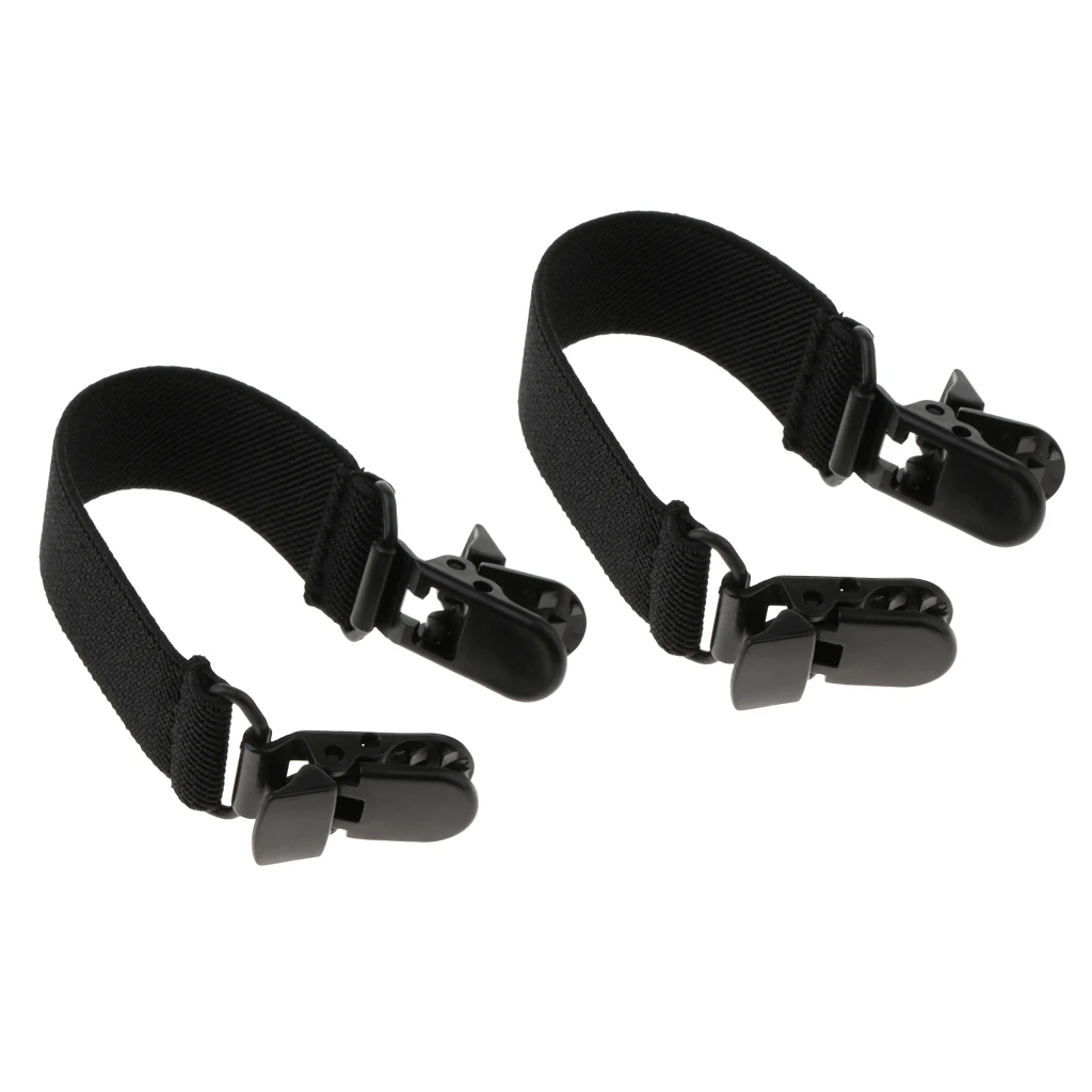Elastic Boot Straps Trouser Pant Ends Clip for Motorcycle Biker Smooth ...