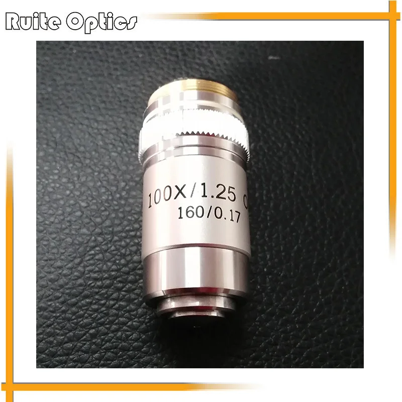 1PC 195 Metal Microscope Objective Lens 100x N.A.1.25 For Biological ...