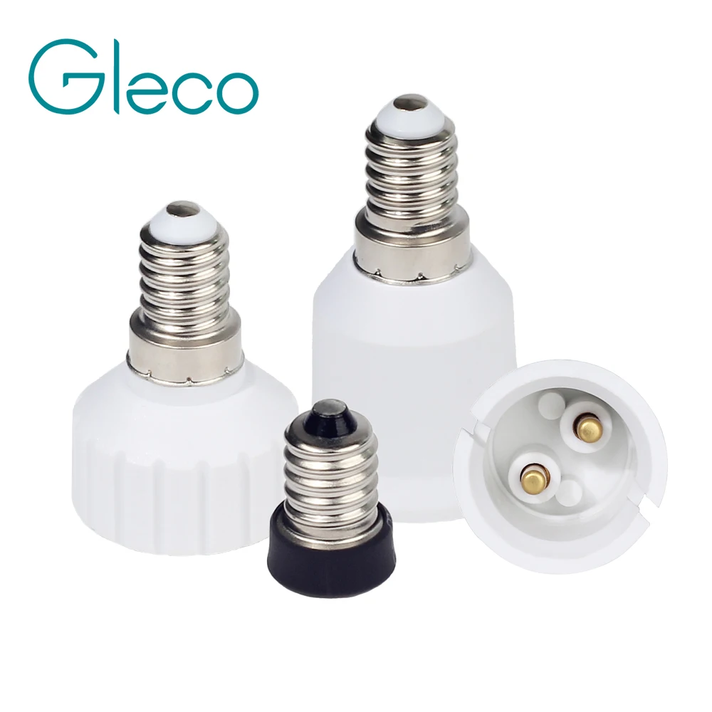 E12 To E14 Lamp Base Adapter Converter, For Incandescent, Led, Halogen ...