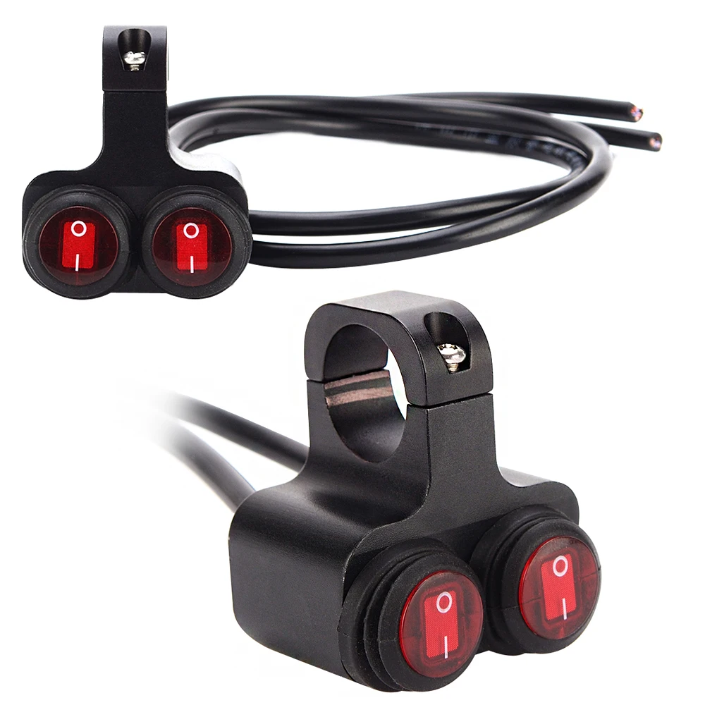 Waterproof CNC Aluminium Alloy Handlebar Double Use Switch Button ...