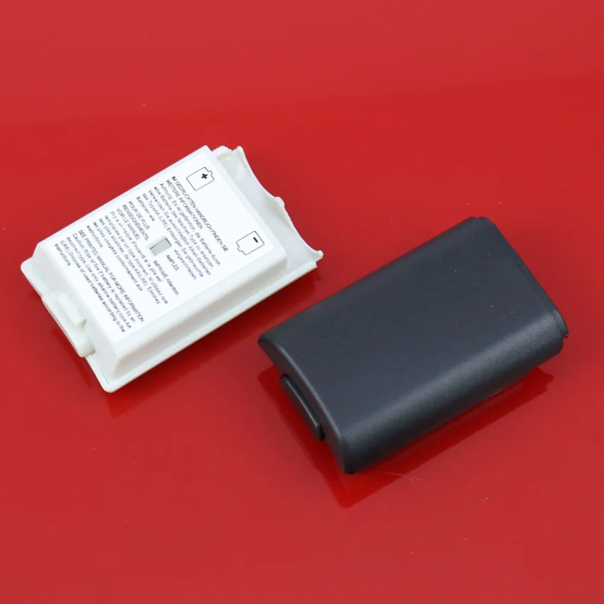 Battery Cover Case For Xbox 360 Controller Black Plastic Battery Pack Cover Case Shell On 