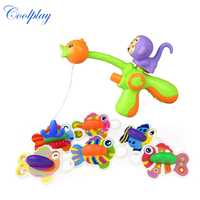 Coolplay Monkey Fishing Toy Temperature Sensitive Fishhook Fishing Game ...