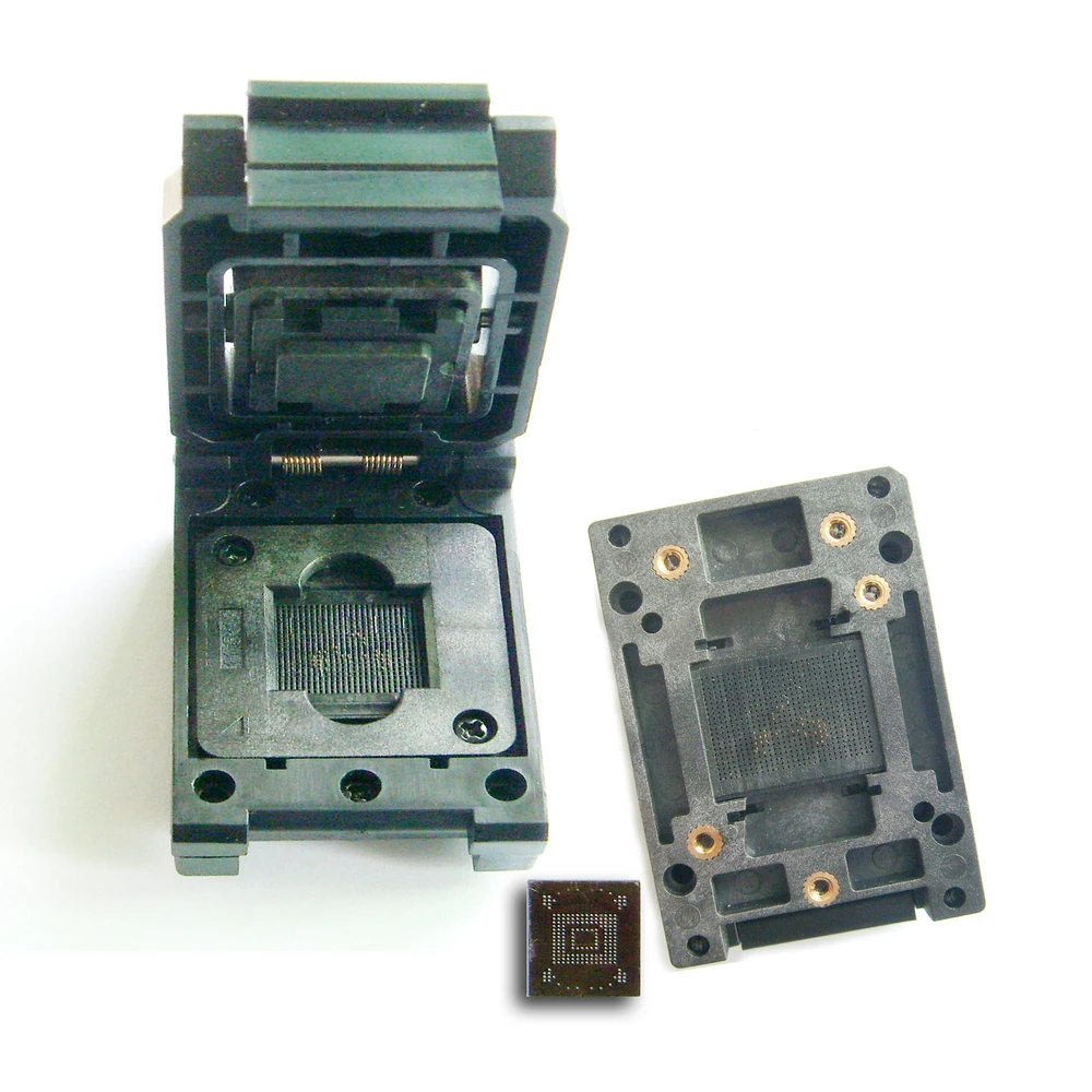 eMMC-test-socket-chip-size-11-5x13-Pin-Pitch-0-5mm-Clamshell-Good ...