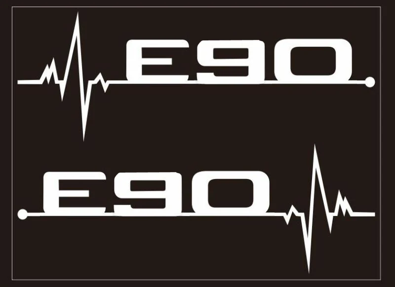 2pcs/lot M power performance E90 LOGO car windows sticker for BMW|Car ...