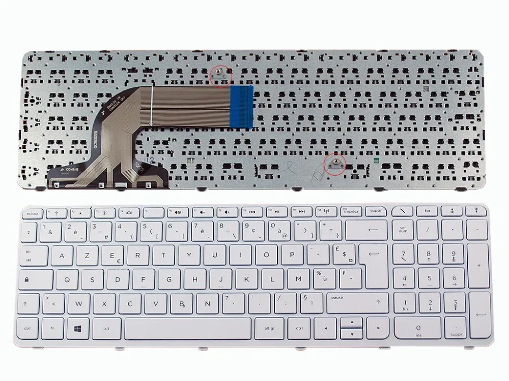 New FR French Keyboard Laptop For HP Pavilion 15 e 15 n 250 G3 255 G3 ...