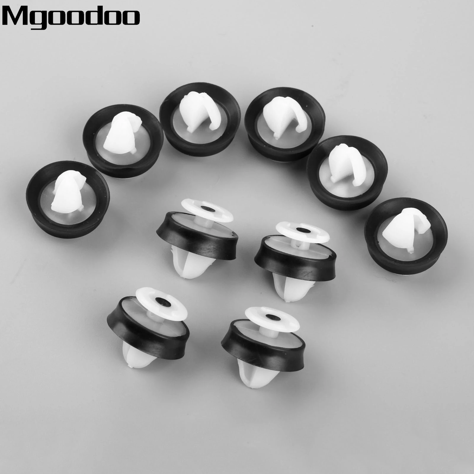 10Pc Auto Fastener Clip Plastic Rivet Car Interior Door Panel Card Trim ...