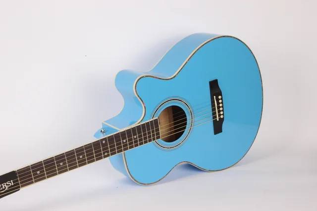 Light Blue Acoustic Guitar