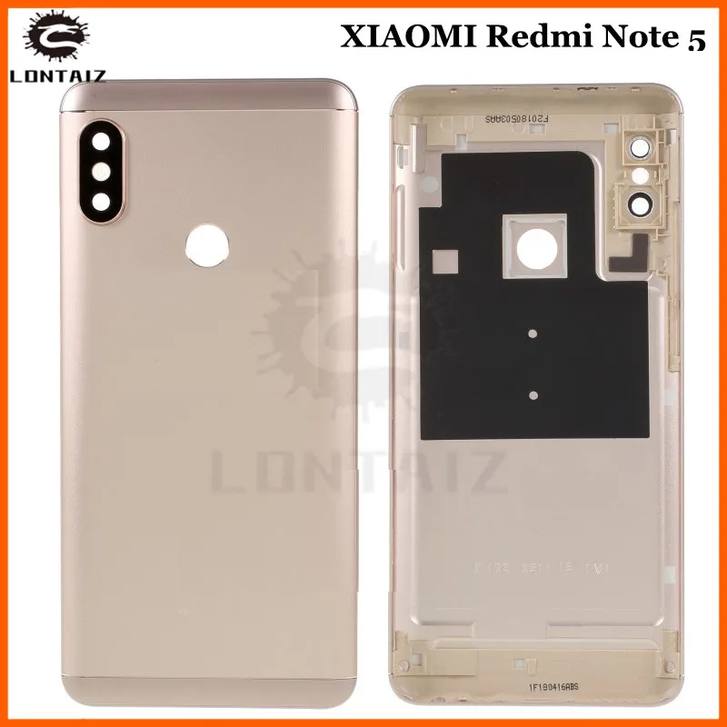 Корпус для Xiaomi Redmi Note 5 Pro Note5, металлическая задняя крышка для батареи, запасная ...