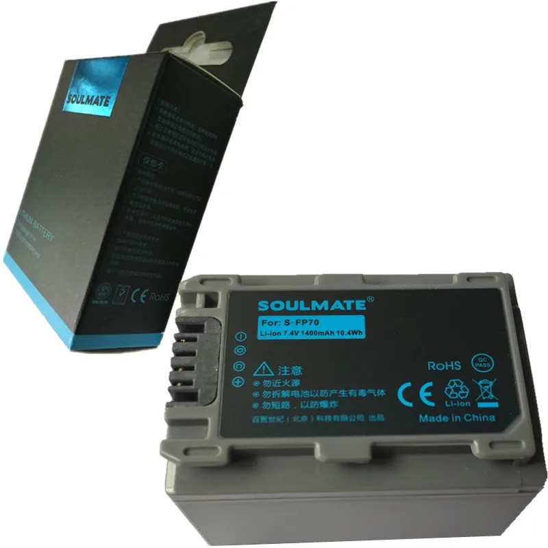 SOULMATE NP FP70 lithium batteries pack NPFP70 Digital Camera Battery ...