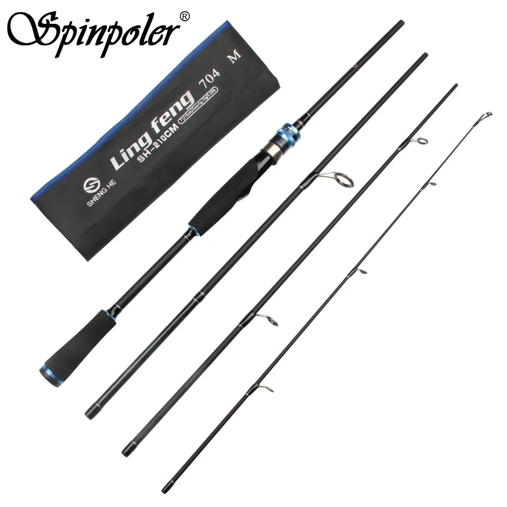 Spinpoler Travel Spinning Rod 2.1m Carbon Lure Rod Spinning Rod ...