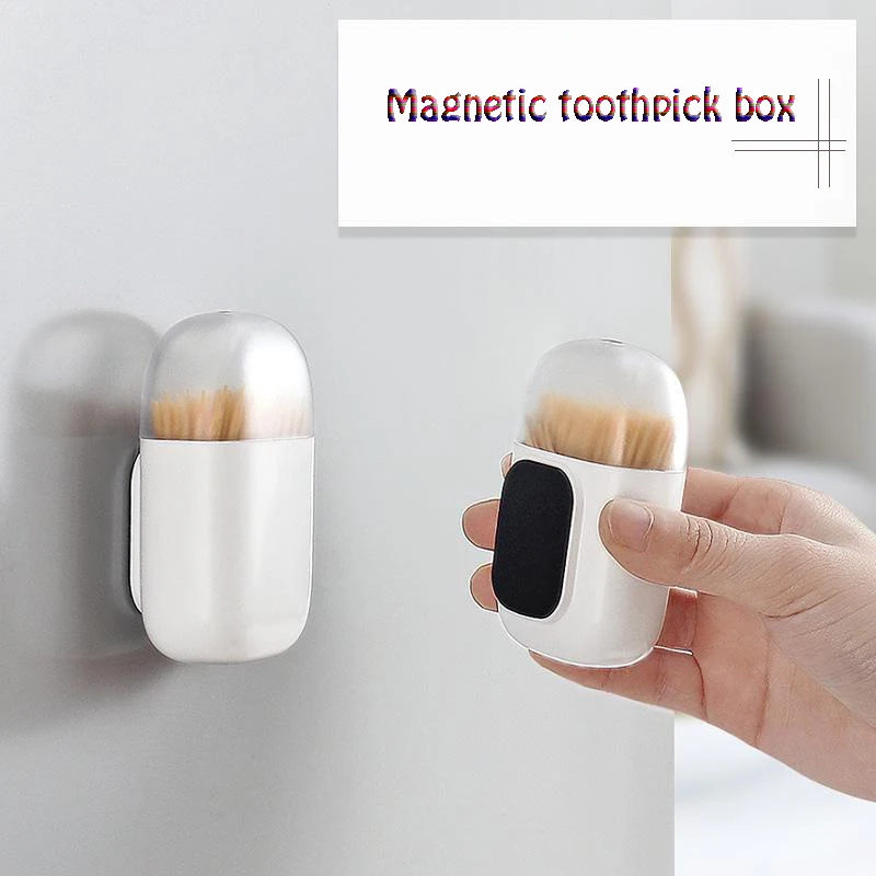 Simple Magnetic Toothpick Box Home Toothpick Dispenser Creative Design ...