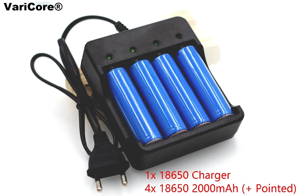 새로운 배터리 18650 3.7 V 3000 MAH 리튬 이온 충전식 배터리, 손전등 배터리 + 18650 배터리 충전기 지능형 ...