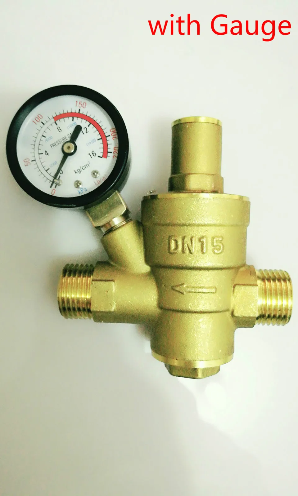1-2-DN15-male-Thread-Brass-water-pressure-regulator-with-Gauge-pressure ...