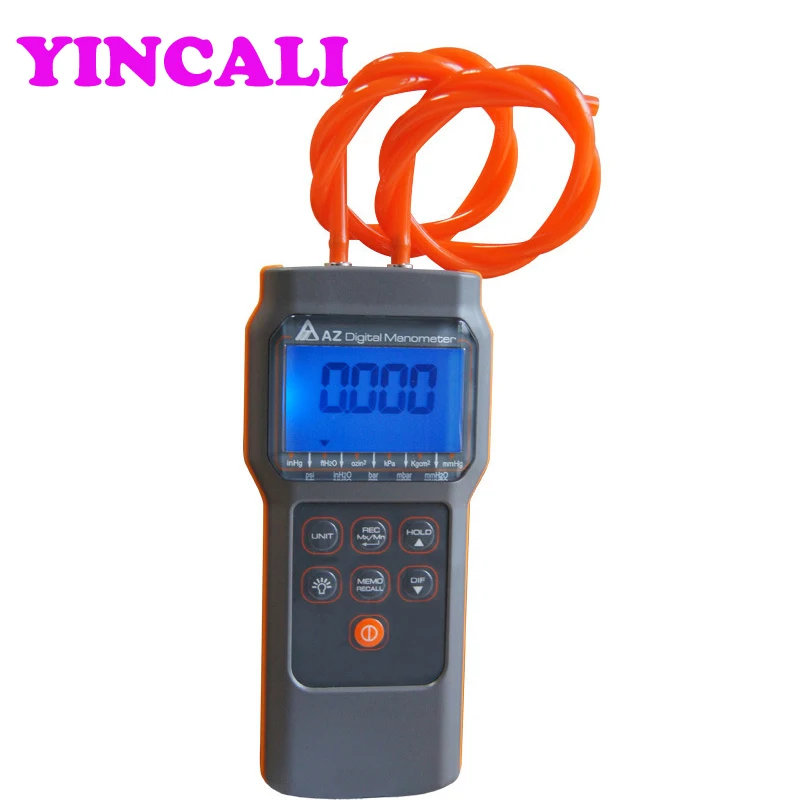 Az82152 Portable Differential Pressure Gauge 15psi High Performance ...