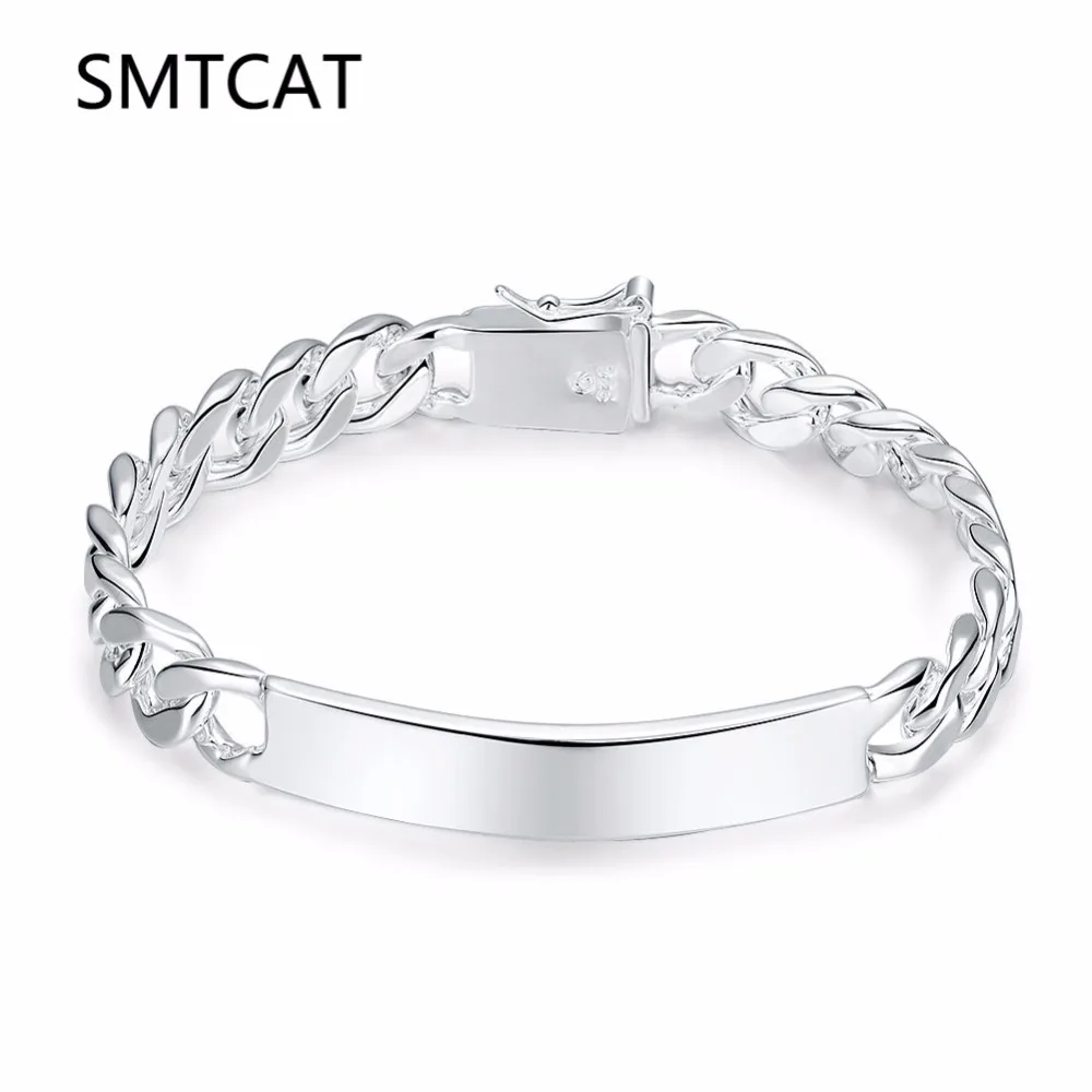 SMTCAT Men's Jewelry joyas de plata 925 pure silver plated 8MM/10mm ... SMTCAT Men's Jewelry joyas de plata 925 pure silver plated 8MM/10mm ...