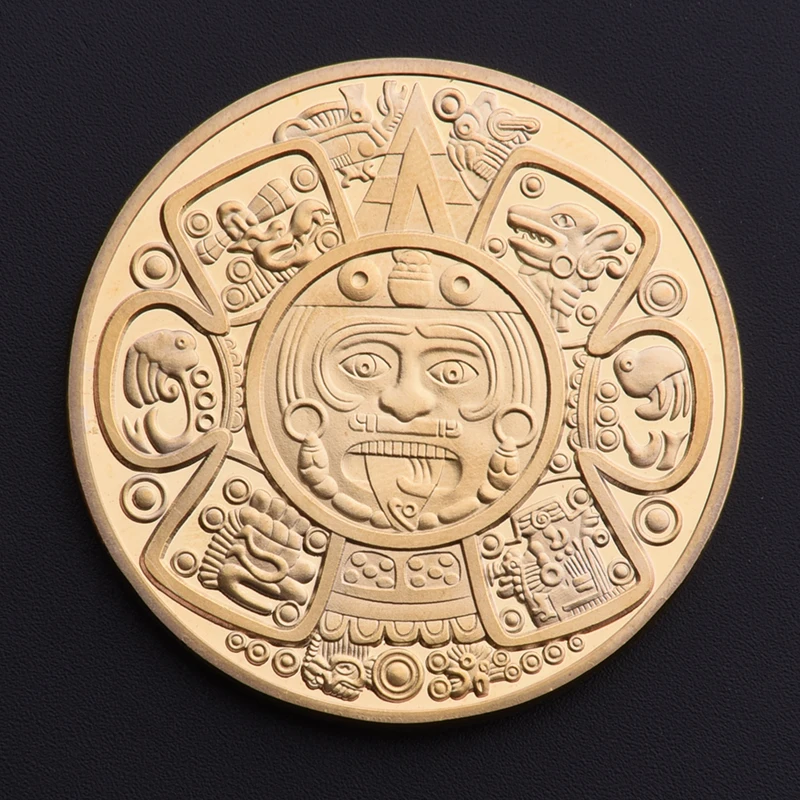 Vintage Mayan Pyramids Mayan Commemorative Coins BTC291-in Non-currency ...