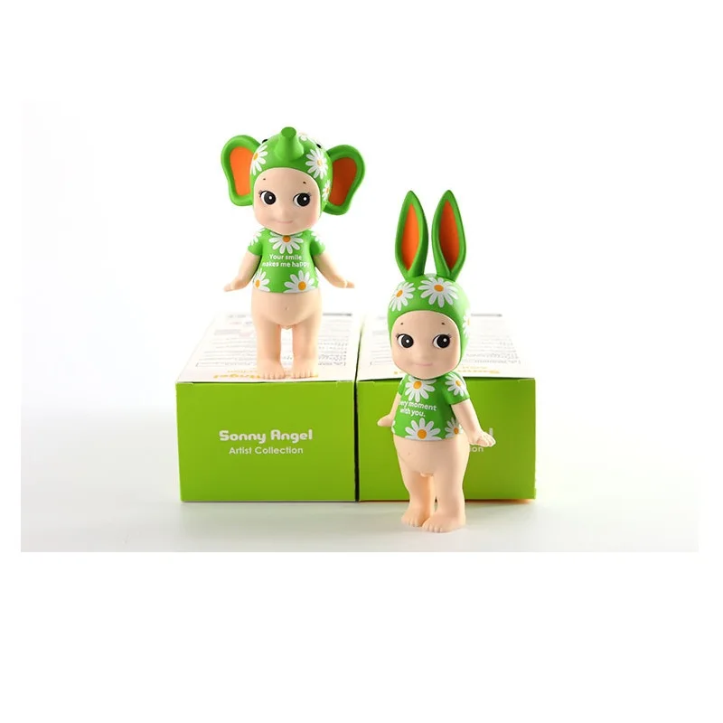 2pcs/set Sonny Angel Bee & Flower Green Ver. Lovely Pvc Action Figure ...