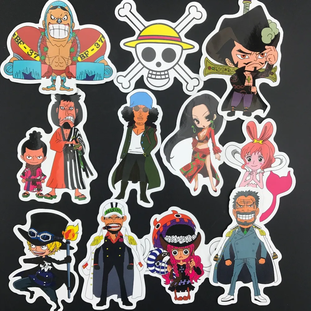 One Piece Waterproof Sticker set 46pcs | One piece Merchandise | Up to ...