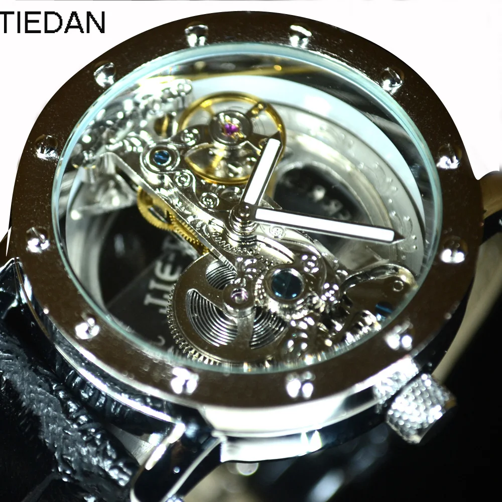 Tourbillon Automatic Mechanical Wrist Watch | Transparent Tourbillon ...