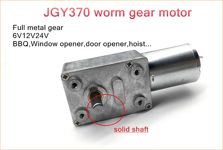 1 шт. высокого качества! JGY370 большой крутящий момент DC червячный ...