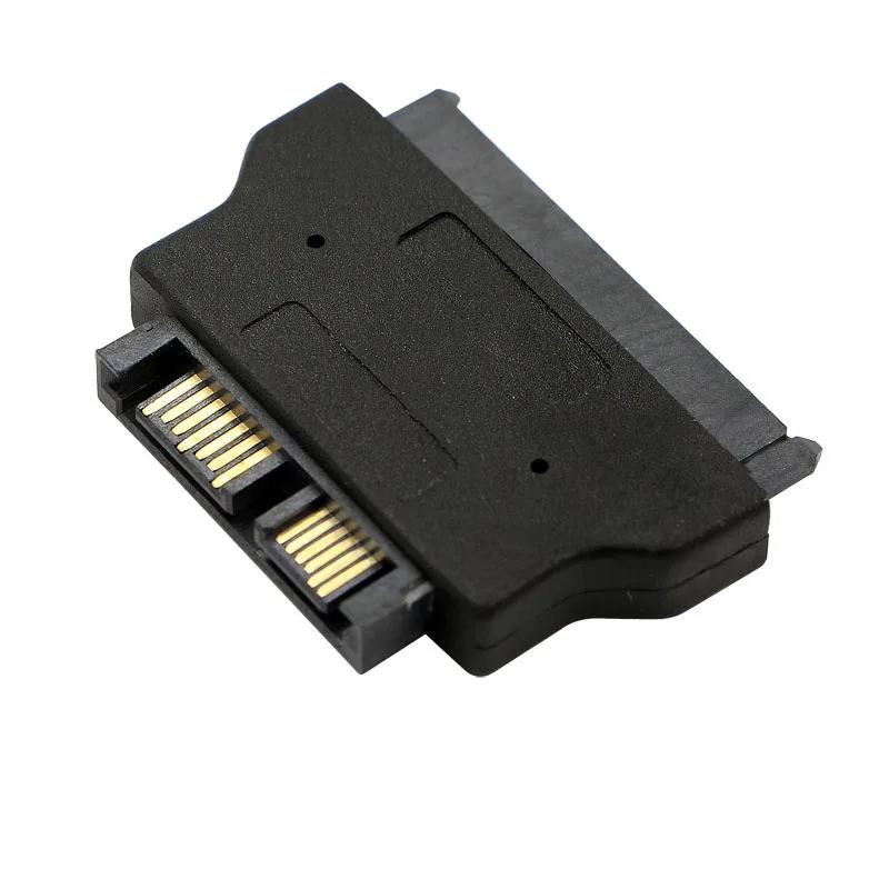 Slimline adaptador SATA para Serial ATA 7 + 15 22 pines macho a Slim 7 ...