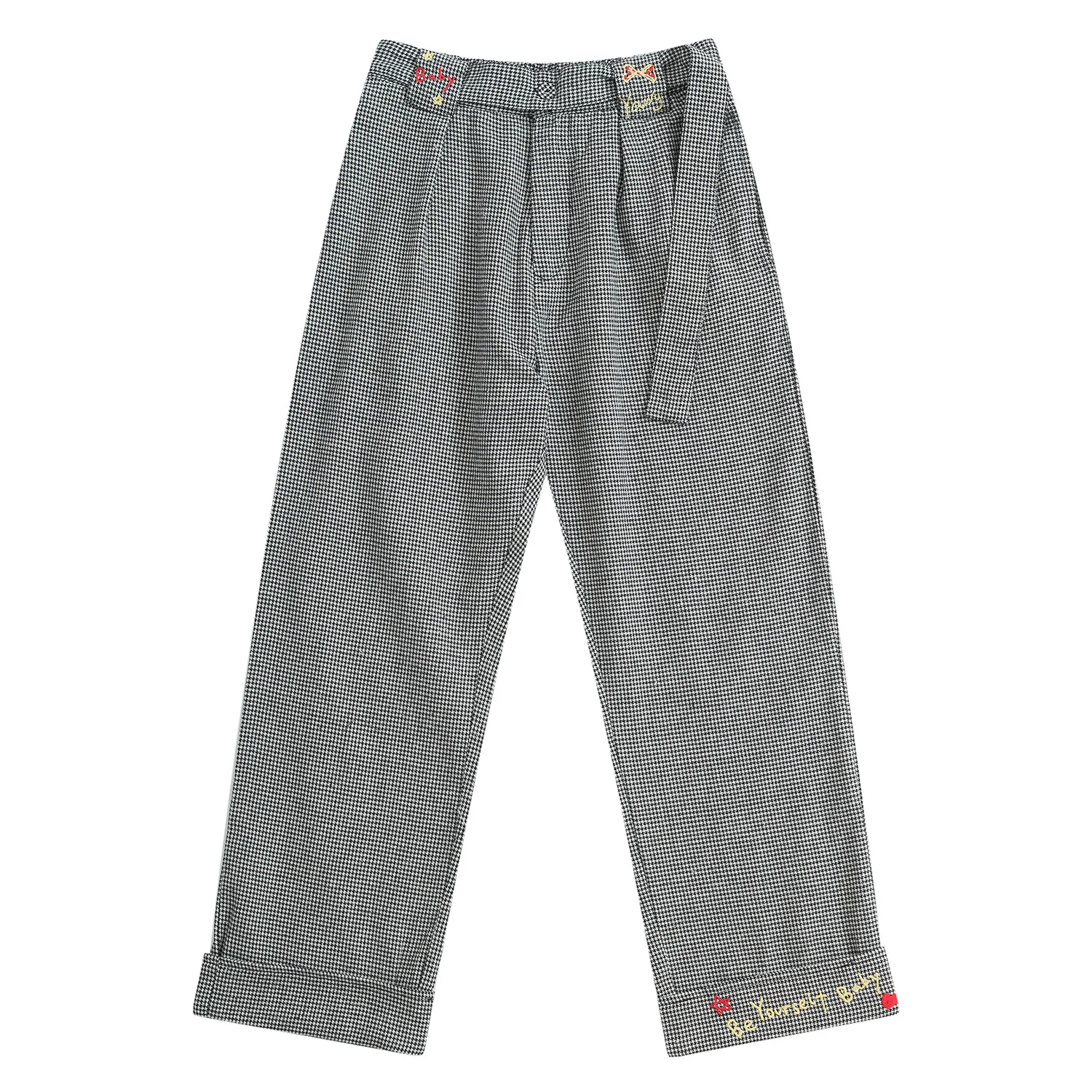 Preppy Style Spring Summer New Arrivals Women Straight Trousers Plaid ...