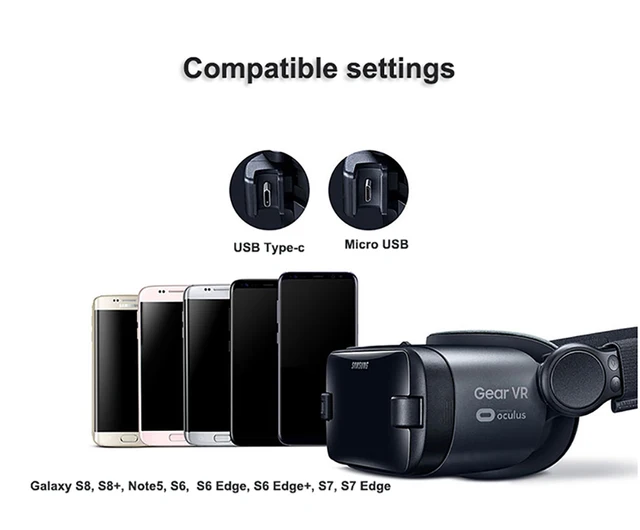 Gear VR 3D Glasses Gyro Sensor Virtual Reality Helmet Built