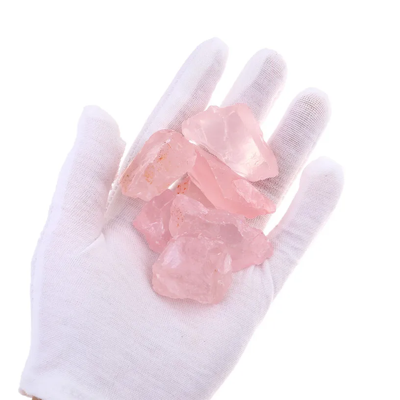 Натуральный камень розовый кварц кристалл палочка целебный ...