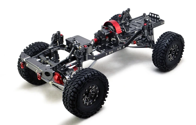 Ems Shipping Cnc Aluminum And Carbon Frame Axial Scx10 Chassis 313mm ...