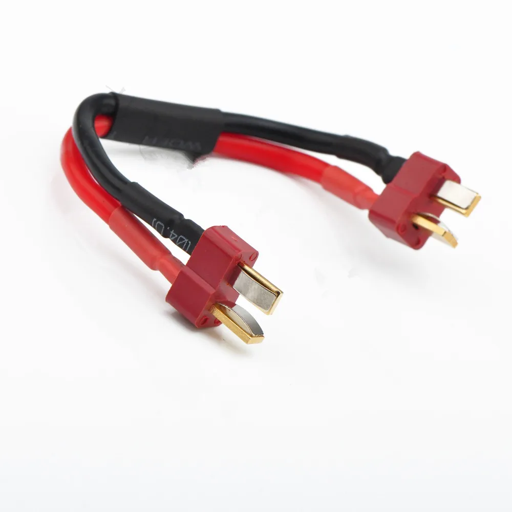 Male to male Deans lipo battery connector T Plug 14awg Silicon Wire ...